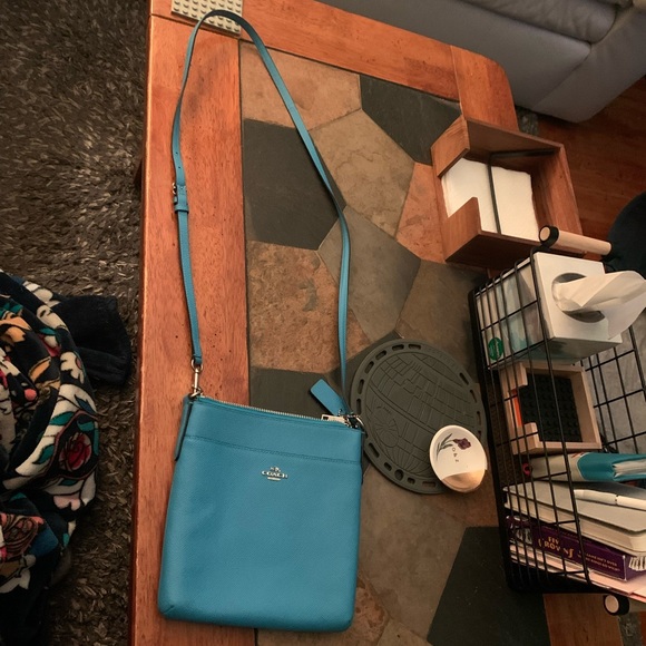 Coach | Bags | Bright Blue Coach Crossbody Purse | Poshmark